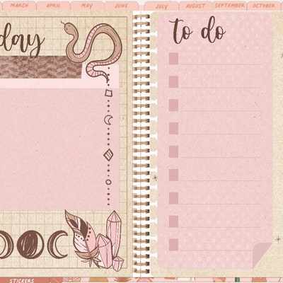 Pink Magic Digital Journal Sticker Set Goodnotes Stickers - Etsy