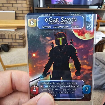 Gar Saxon, Viceroy of Mandalore Leader Alter Star Wars Unlimited TCG - Etsy
