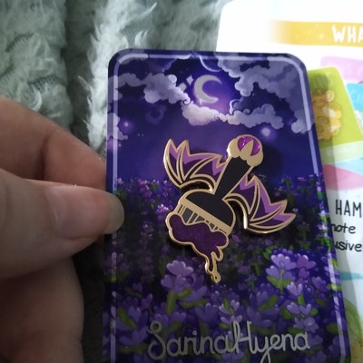 Neopets Paint Brush Darigan Brush Gold Glitter Small Enamel Pin - Etsy