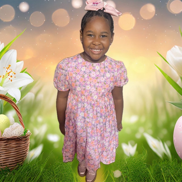 Digital Easter Background, Easter Scene, Bunny, Baby Chicks, Photoshop ...