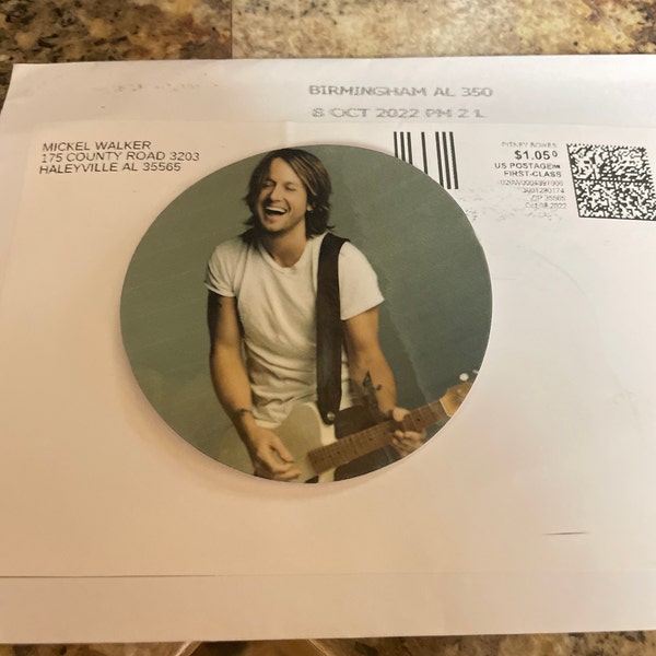 Keith Urban Sticker, Water Bottle Sticker, Computer Stickers, MacBook ...