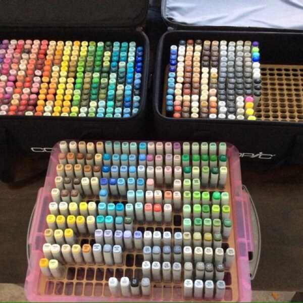 Copic Marker Insert Only for Black Bag - Holds 276 Markers - Etsy Australia