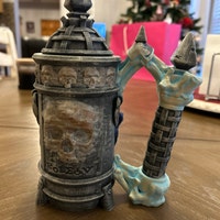 Necromancer 3D Printed Dice Jail RPG Dice Vault D20 Storage Box Fantasy ...