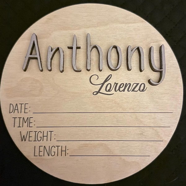 Mallard Duck Name Sign, Round Wood Name Sign, Wood Baby Name Sign, Duck ...