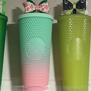 Bow Straw Topper Pink Ombre Studded Winter Holiday Target - Etsy