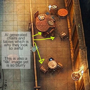 Tavern Battle Map, Dnd Battle Map, D&D, Battlemap, Dungeons and Dragons ...