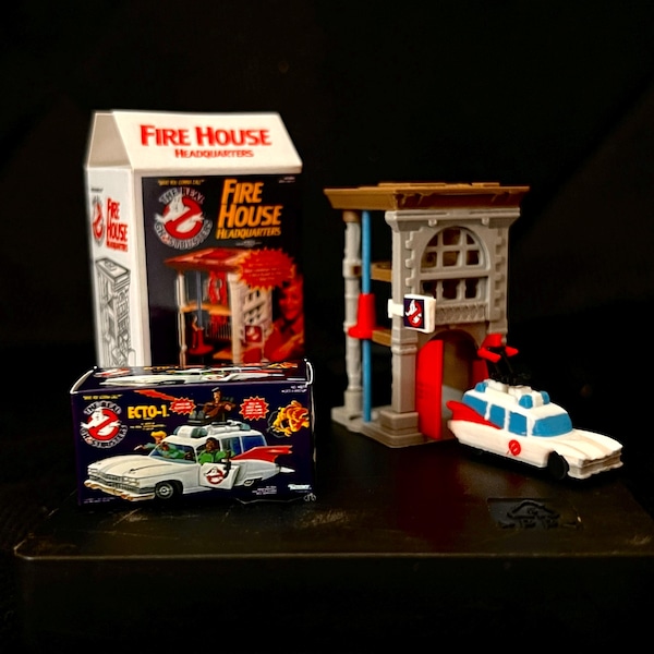 1:12 Miniature Real Ghostbusters Custom FIREHOUSE Fire Station ...