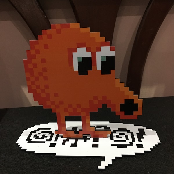 Q*bert Sprite - Arcade Video Game Inspired - Etsy