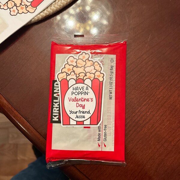 16 Classroom Gift Ideas, Classroom Gift Stickers, Popcorn Stickers ...