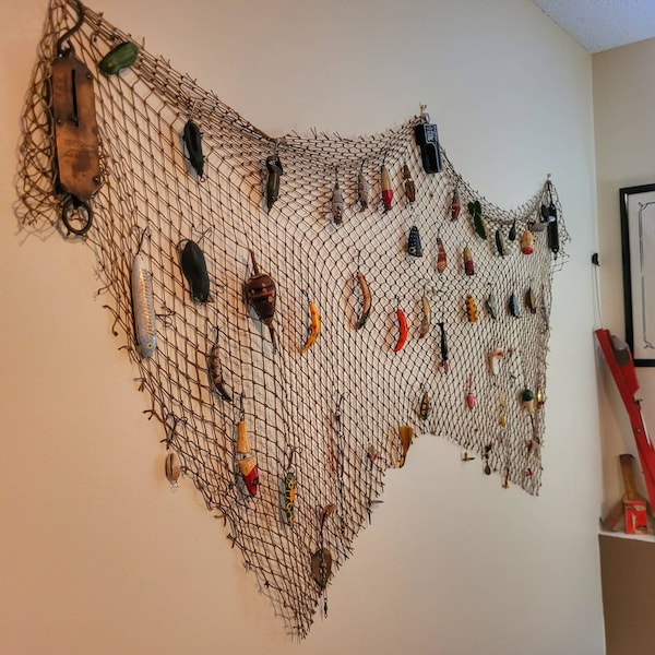 Authentic Used Fishing Net - Old Vintage Fish Netting - Commercial ...