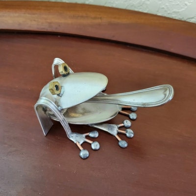 Spoon Octopus Silverware Small Sculpture Vintage Silver Fork and Spoon ...