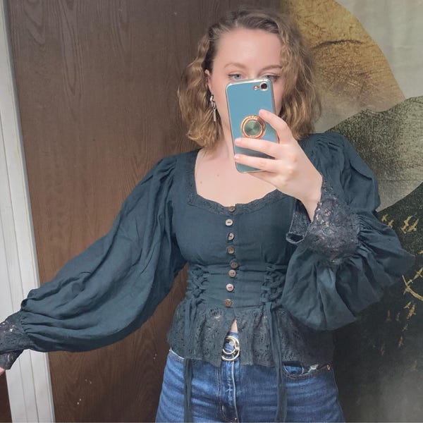 Viking Skirt - Woad Blue - Boho Festival Rave Skirt - Etsy