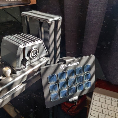 Streamdeck Mk2 Mount for Thrustmaster T818 Left Mount for Stream Deck ...