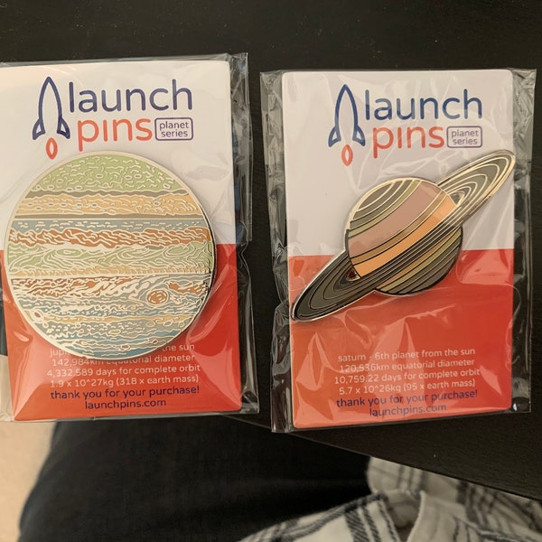 Saturn Hard Enamel Pin - Etsy