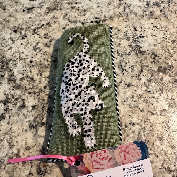 Eyeglasses Needlepoint Case Finishing Service: Custom Needlepoint Case ...