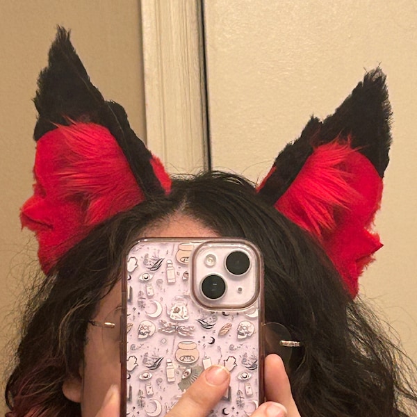 Night Moth Wolf Ears | Gray Wolf Ears | Realsitic Wolf Ears | Dog Ears ...