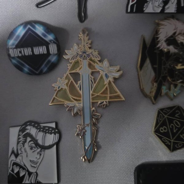 Sword of Golden Legends 80mm Enamel Pin - Etsy