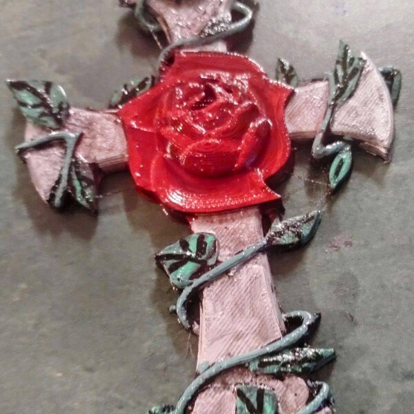 Flowers Cross, Religion, God, Church, Flower Jesus,3d CNC Router Files ...