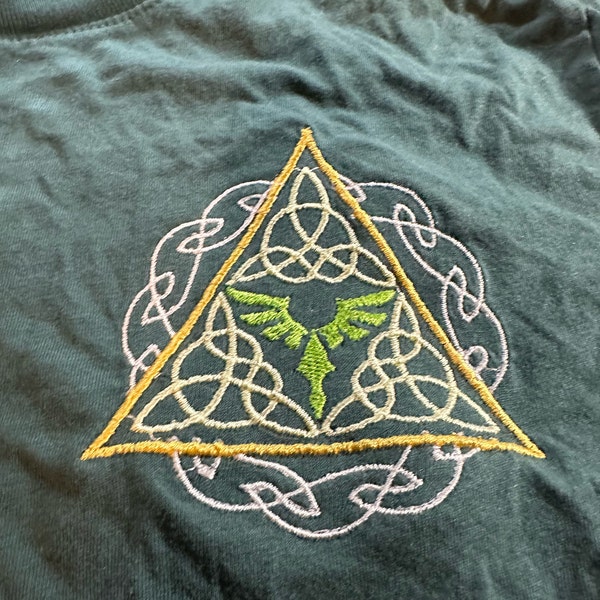 Zelda Machine Embroidery Design - Celtic Triforce 4x4 - Etsy