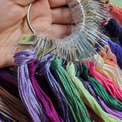 Floss Drops DMC Label Ultra Thin Acrylic Embroidery Thread Organizers ...