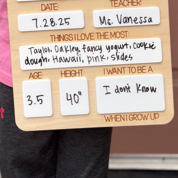 Changeable Back to School Sign and Last Day of School Sign ...