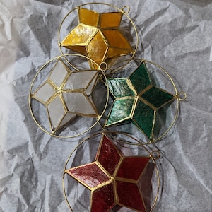Mini Parol Capiz Star Ornaments - Etsy