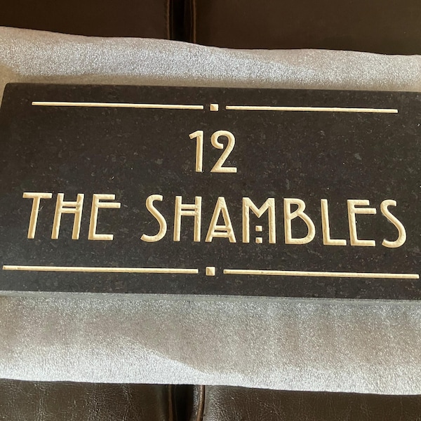 Natural Granite House Signs for Doors , Gates and Fences Available in ...