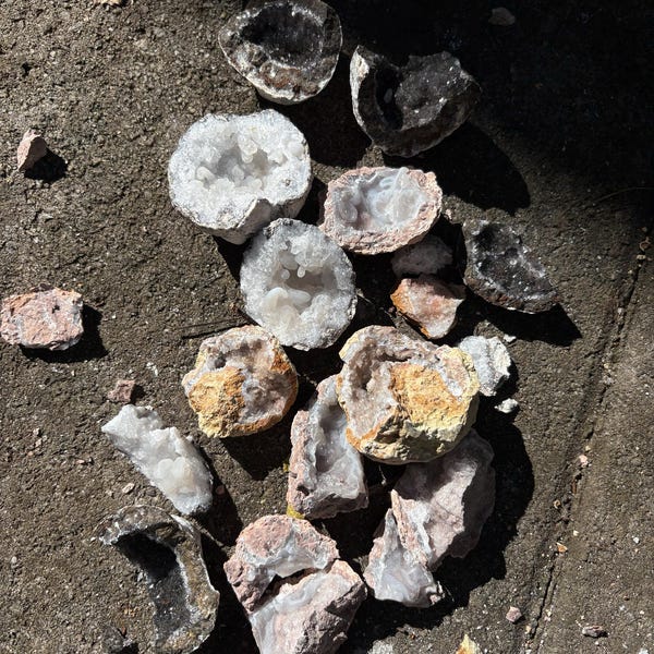 Mexican Geode Variety Pack - Guaranteed Hollow, 2-4" Diameter, 4 Geodes ...