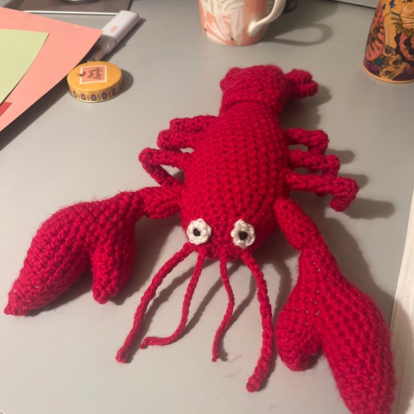 Lobster Crochet Pattern, Lobster Amigurumi Pattern, Crochet Lobster ...