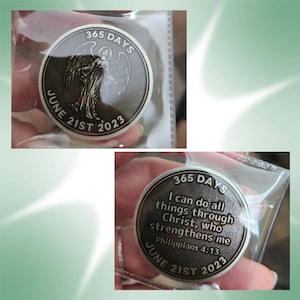 Three Months Sober Sobriety Coin - Etsy