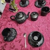 Skull Tea Set, Gothic Ceramic Teaset, Goth Cup Saucer, Milk Jug, Skulls ...