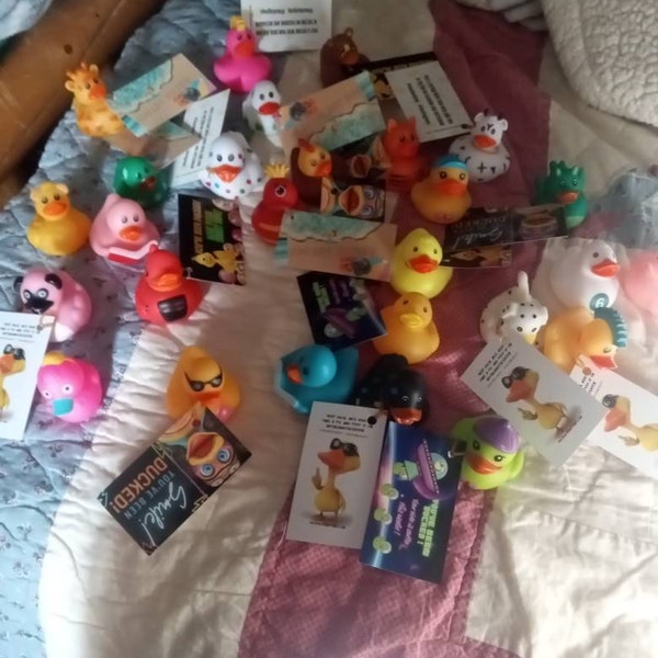 Bag of Ducks | "you've Been Ducked" Canvas Tote | Rubber Duck Lovers ...