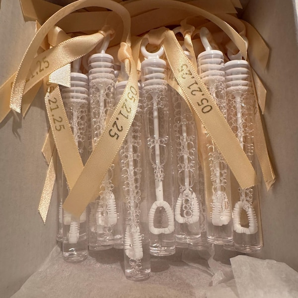 Personalized Assembled Wedding Bubbles| Send off Bubble Wand Favors - Etsy