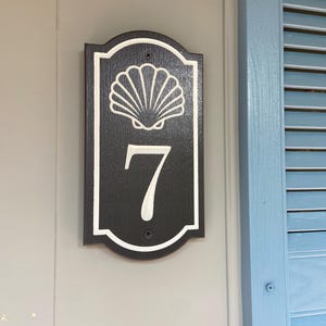 Nautical House Number Sign, Coastal Address Sign, Anchor Address Sign ...