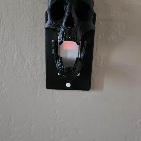Gothic Skull Light Switch Cover, Double, Toggle - Etsy
