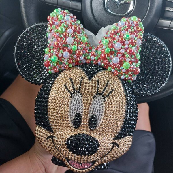 Disney Inspired Mickey Minnie Large Bling Patch - Etsy