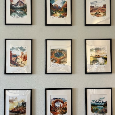 63 US National Park Prints, National Park Poster, Travel Wall Decor ...