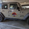 Original Jurassic Park Colored Dinosaur Compatible for Jeep SUV Truck ...