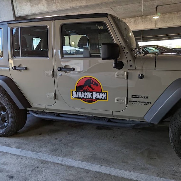 Original Jurassic Park Colored Dinosaur Compatible for Jeep SUV Truck ...