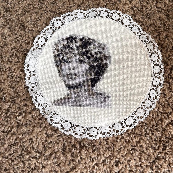 Tina Turner Mini Cross Stitch Pattern Modern Tiny Art - Tina Turner ...