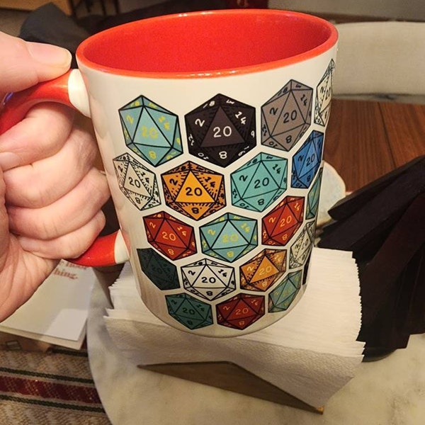 Dnd Mug | Dnd Dice Mug | 15 Oz Mug | Gaming Mug | Gift for Nerd | Gift ...