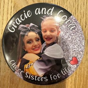 Sports Team Button, Personalized Pins for School Teams, Team Mom Dad ...