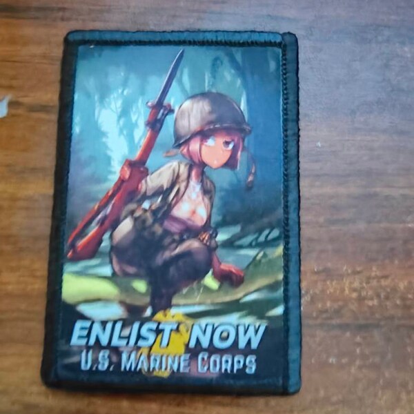 Slow is Smooth Smooth is Fast Sniper Morale Patch Hook and Loop Backing for Backpack, Rucksack ...