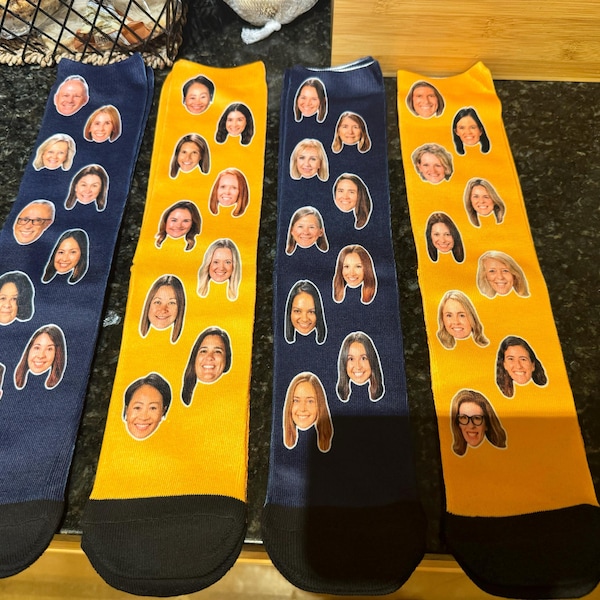 Custom Couple Photo Socks, Custom Wedding Socks for Bride Groom, Funny ...
