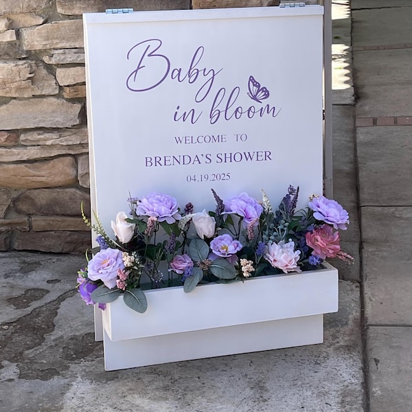 Downloadable Wedding Sign Flower Box DIY Wedding Sign Plans Flower Box ...