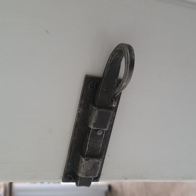 RAT TAIL CURLY Door Bolt Hand Forged Blacksmith Traditional - Etsy