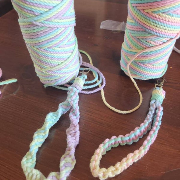 6.0mm Chunky Braid Cotton Cord Basket Sewing Rope 50yards a Full Hank ...