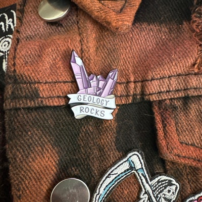 Geology Rocks Soft Enamel Pin, Geologist, Mineral and Crystal Lover - Etsy