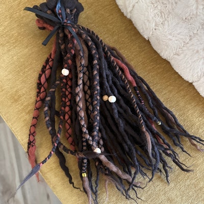 Ready to Ship SET No. 465 Full Set Wool Dreads Merino Extensions ...
