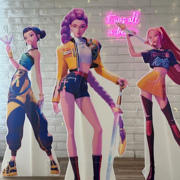 K-pop Demon Hunter - Mira, Zoey, Rumi - Life -size Cardboard Cutout ...